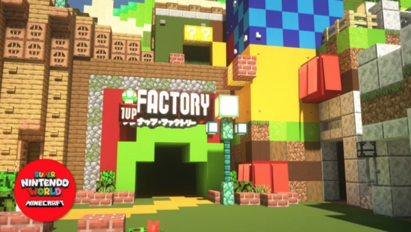 Pemain Minecraft ini sedang membuat Super Nintendo World di dalam game