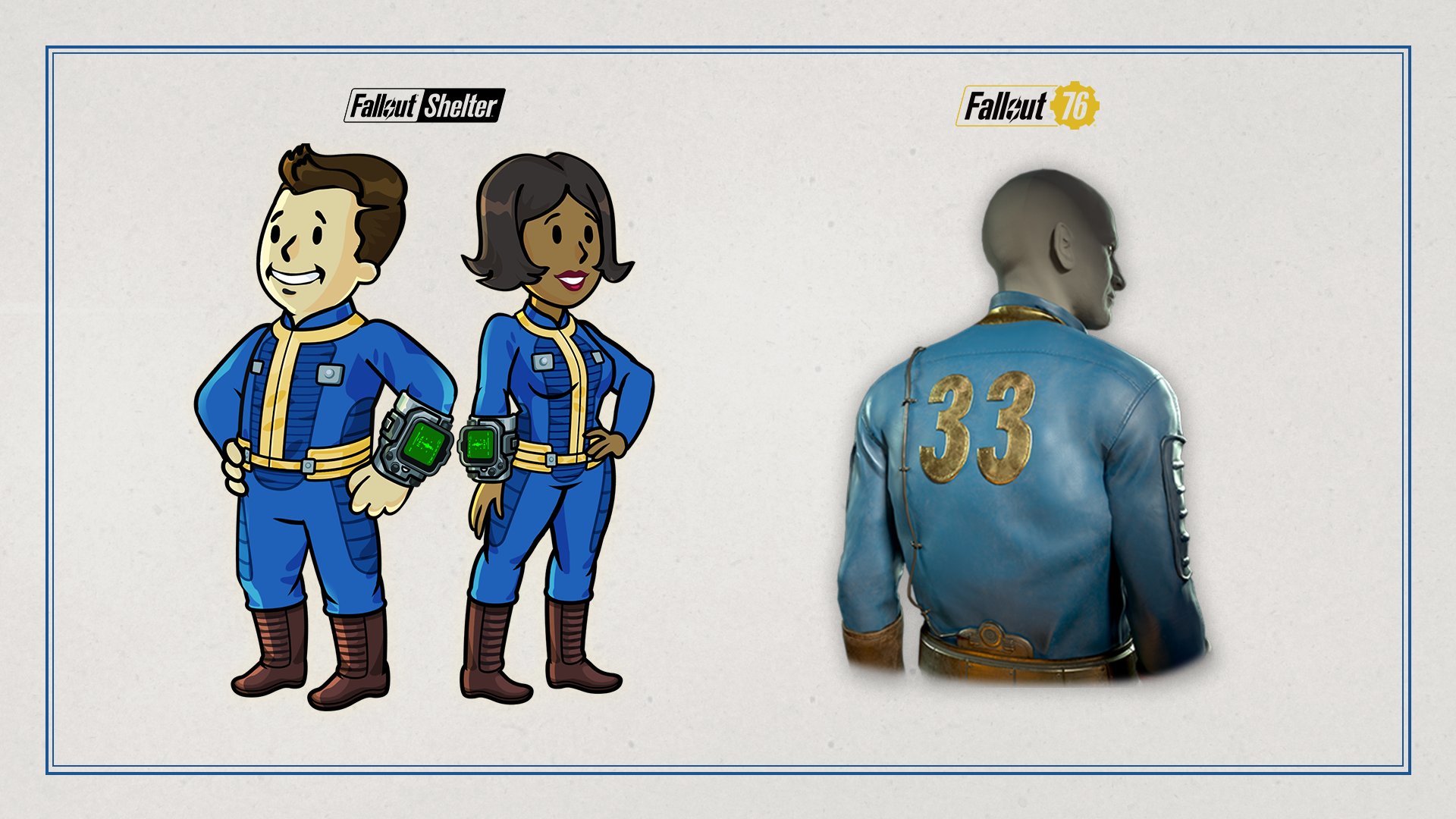 Dapatkan Vault 33 Jumpsuit gratis di Fallout Shelter dan Fallout 76