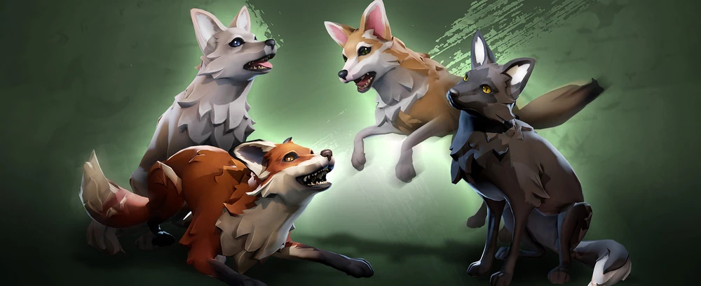 Berikut adalah nama paling umum untuk rubah di Sea of Thieves