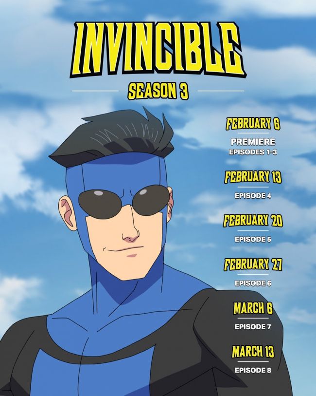 Kami memiliki jadwal rilis lengkap untuk Invincible: Musim 3